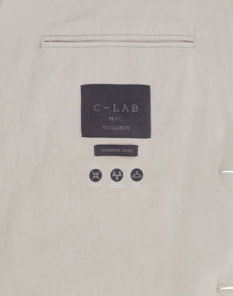 Modern Fit Single Breasted Unlined Garment Dyed Sport Coat in Tan ...