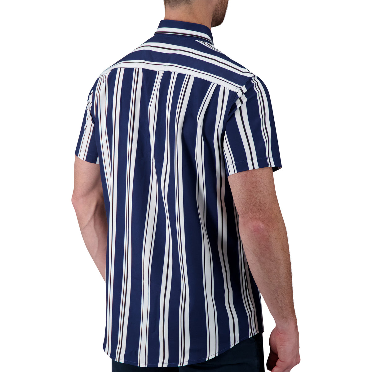 Navy Stripe Recycled Shirt – Report Collection
