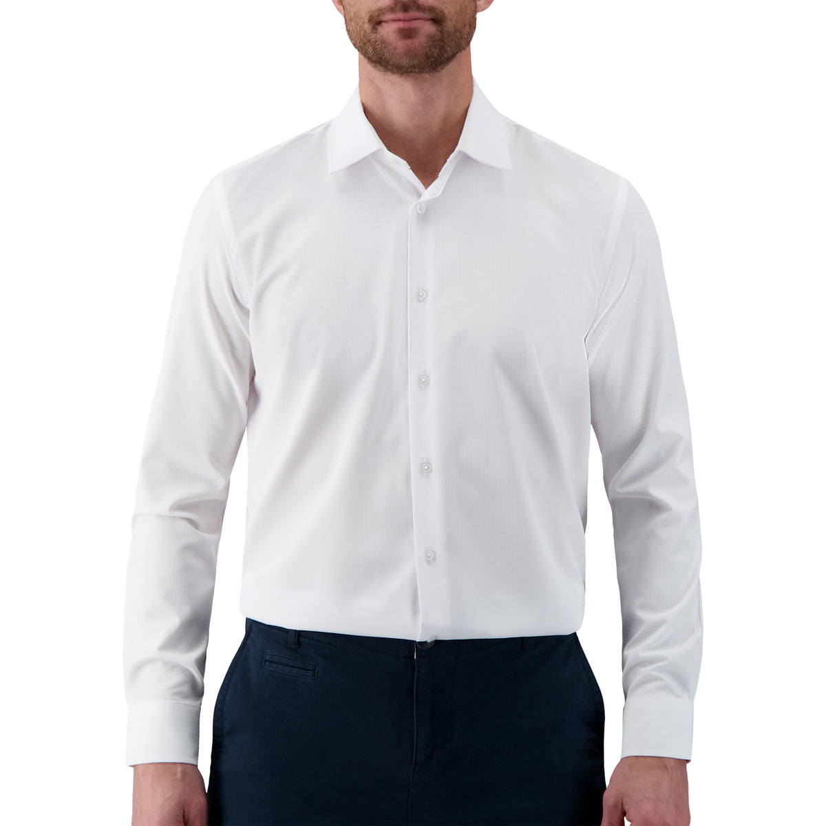 White Tonal Recycled Shirt – Report Collection